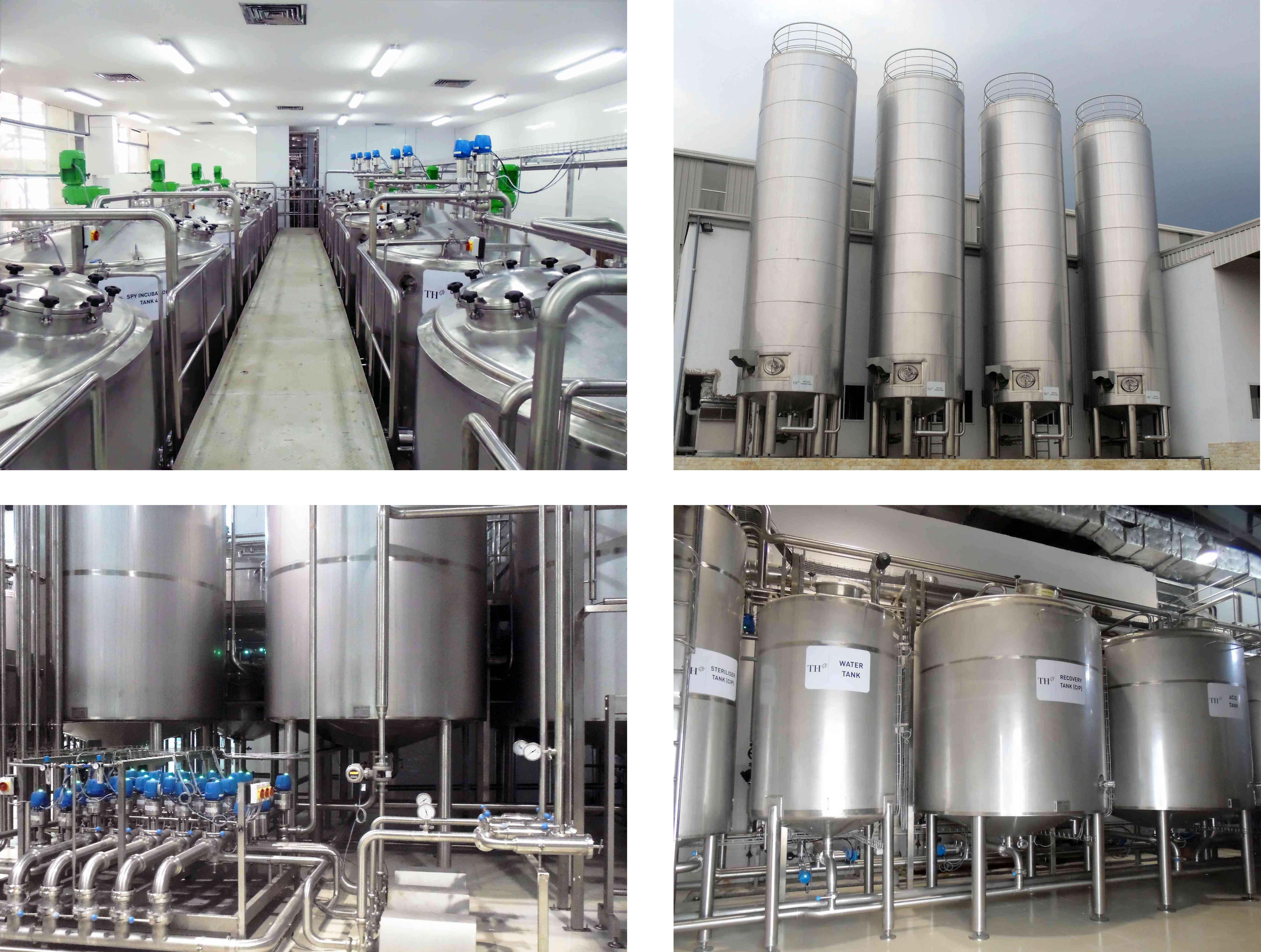 Fermentation Tanks with capacity 240m3 and Bright beer Tanks of ...
